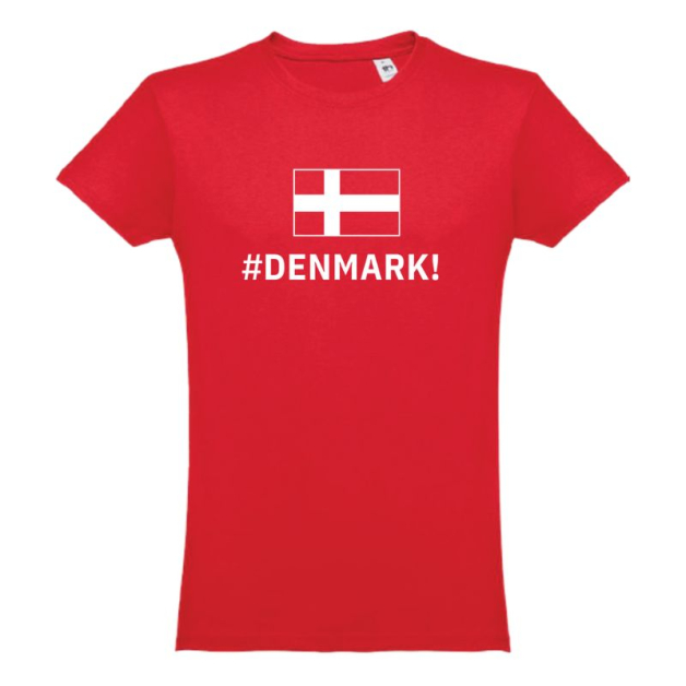 Danmark T-shirt med eget logo tryk
